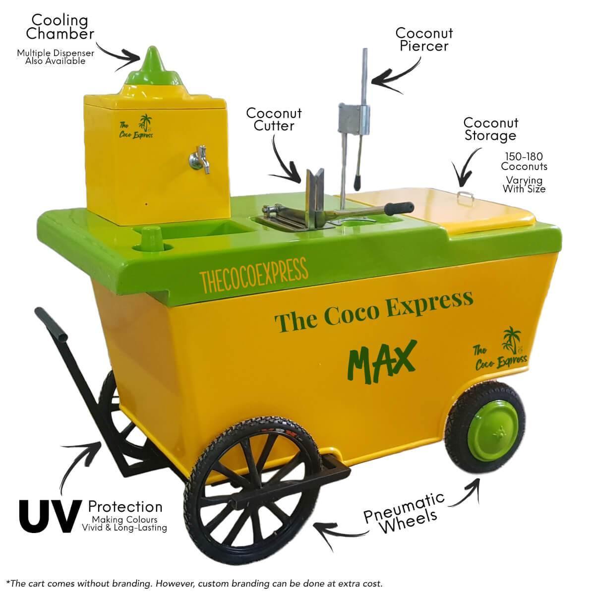Coconut Water Cart Max | More Capacity, More Sales